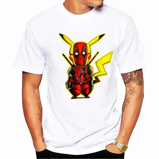 T-shirt Pikachu x Deadpool Up to size 4XL - Walmart.com