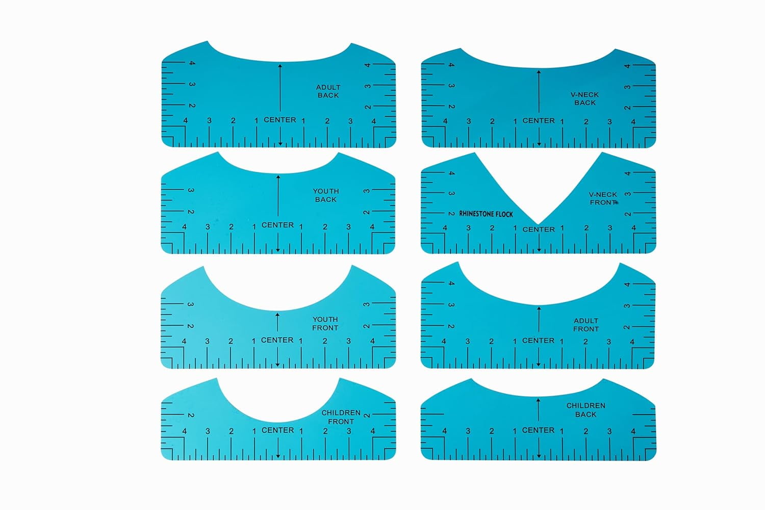 T-shirt Ruler for Vinyl and Rhinestone Template Alignment, T-shirt DIY ...