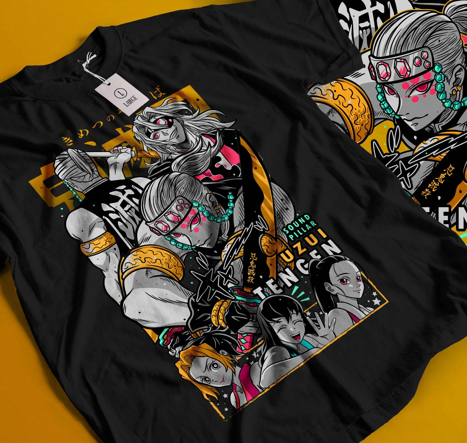 T-shirt Tengen Uzui Sound Hashira Suma Makio Hinatsuru Demon Slayer T ...