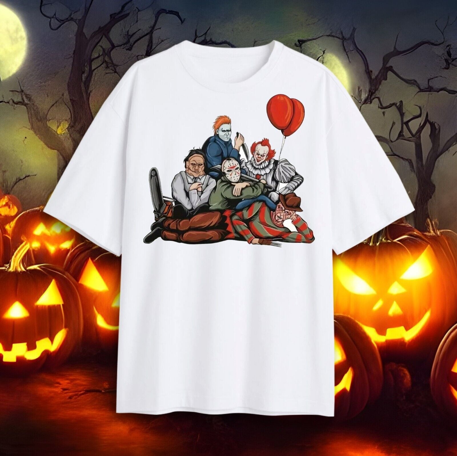T-shirts designed with the most famous Halloween characters - Walmart.com