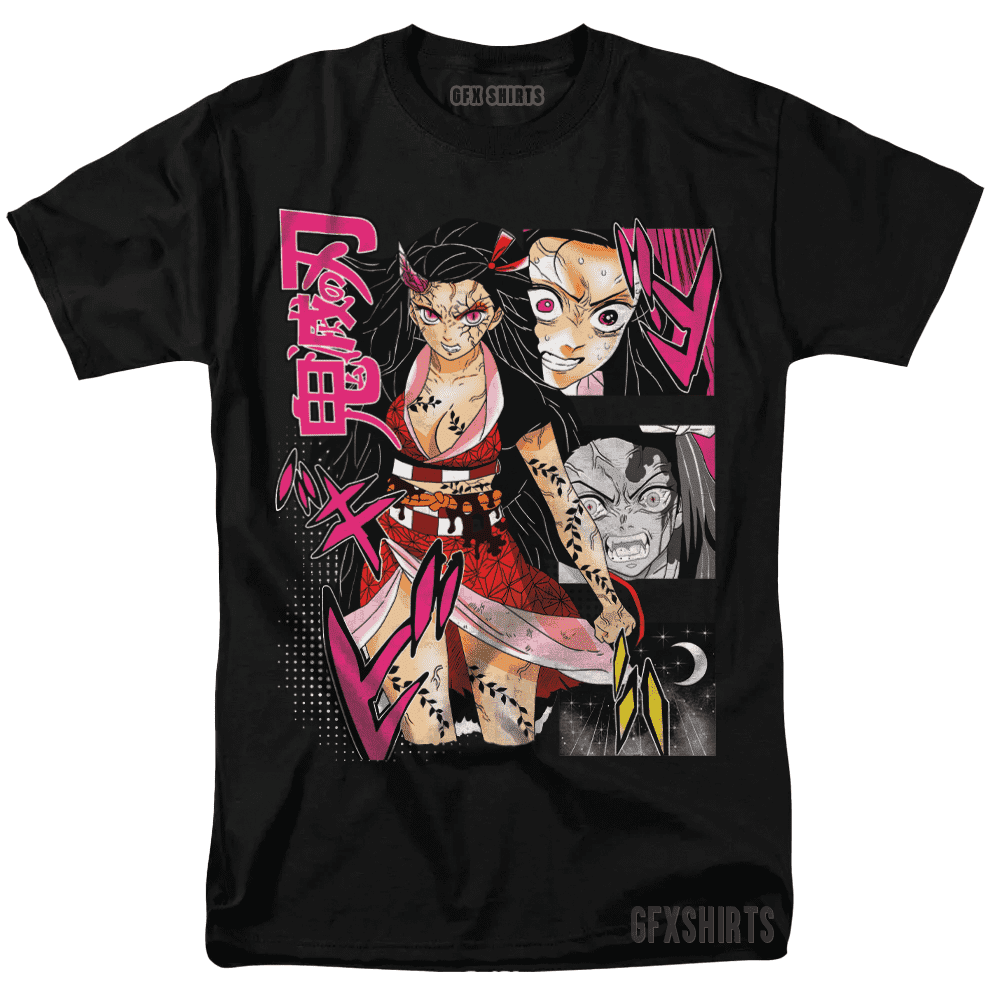 T-shirts with playful, outstanding patterns, Demon Slayer Nezuko T ...