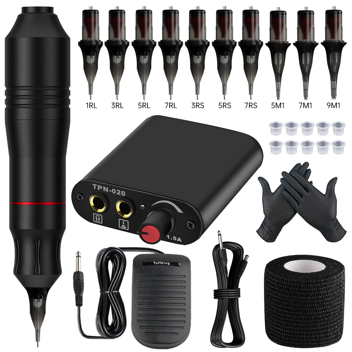 Tättoo Kit For Home Studio And Travel Use,Rotary Tättoo Machine Kit for Beginners, Bigtrek ...