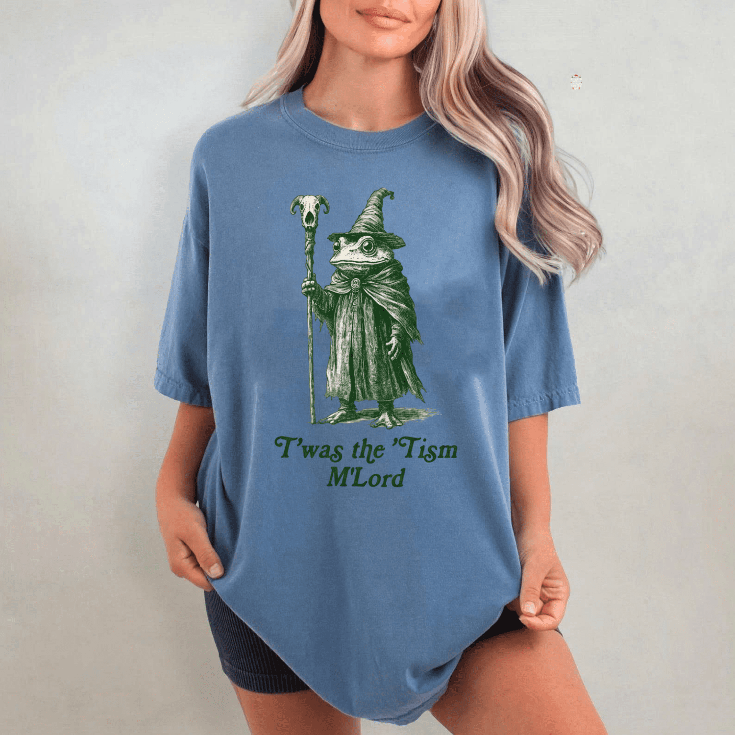 T'was The 'Tism M'lord Comfort Color Shirt, Funny Frog Wizard Meme ...