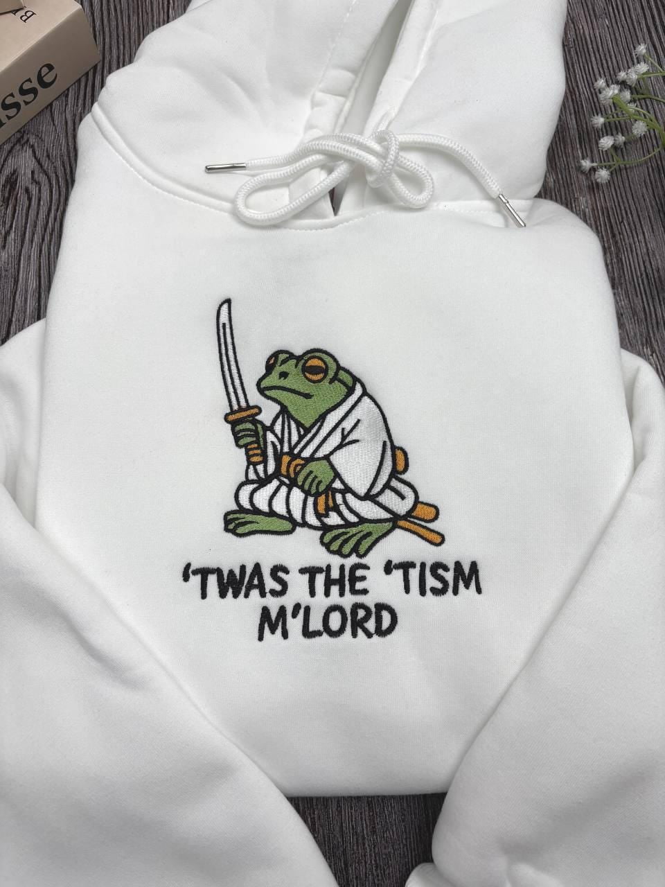 T'was The 'Tism M'lord Embroidered Shirt, Frog Wizard Meme, Autism ...