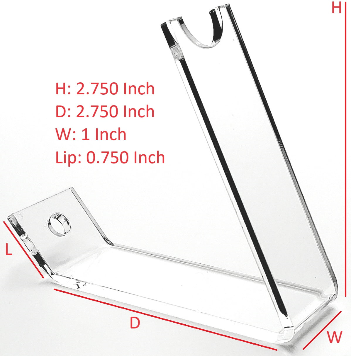 T'z Tagz 10 Handmade Clear Acrylic Single Pen Holder Display Stands ...