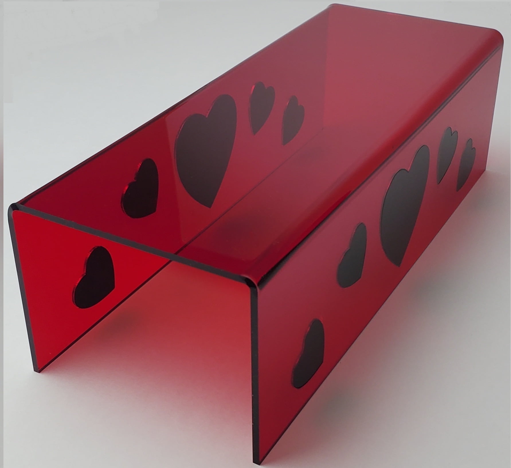 T'z Tagz 14x3x4 Unique Valentine Jewelry Display Stand Red with Black ...