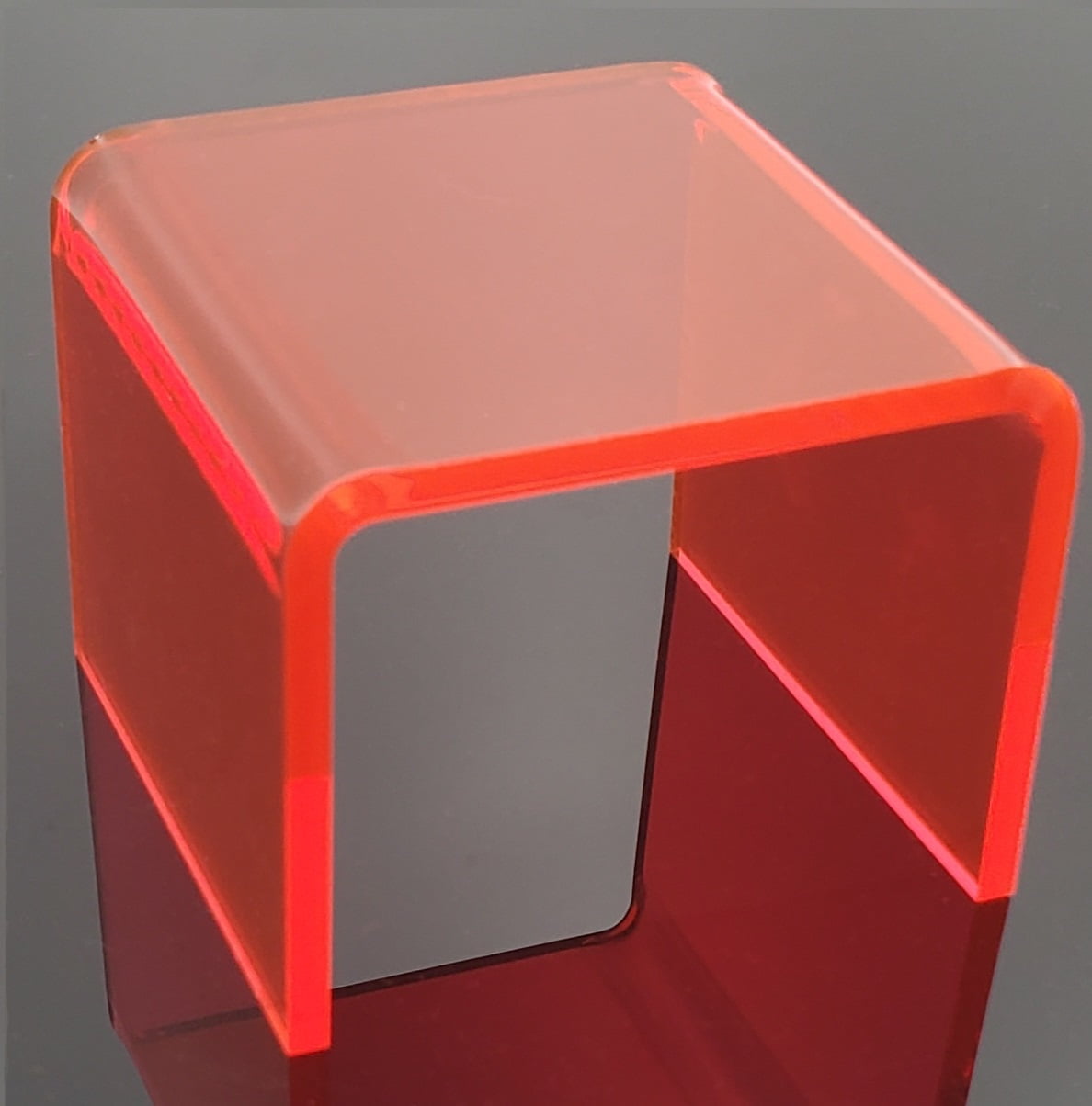 T'z Tagz 4x4x4 Neon Red Single Unit Acrylic Home Decor or Showcase ...