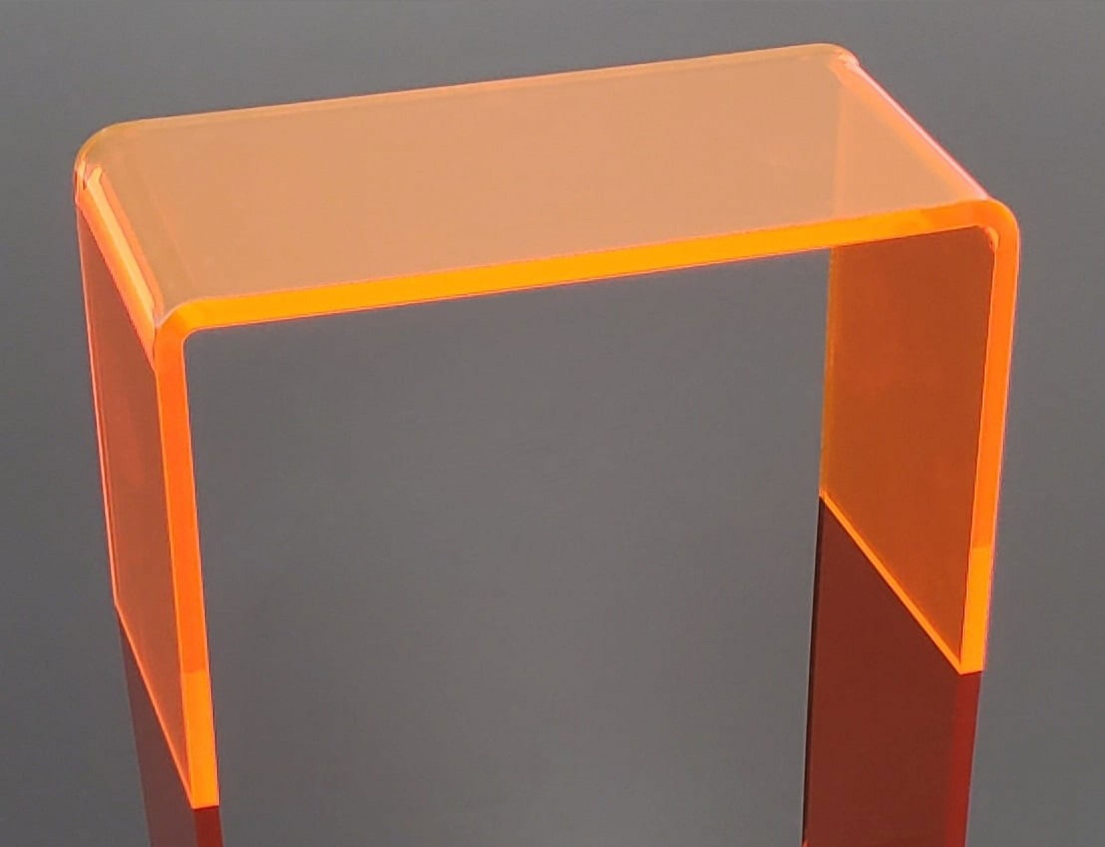 T'z Tagz 6x6x3.5 Neon Orange Multi-Use Single Unit Acrylic Showcase ...