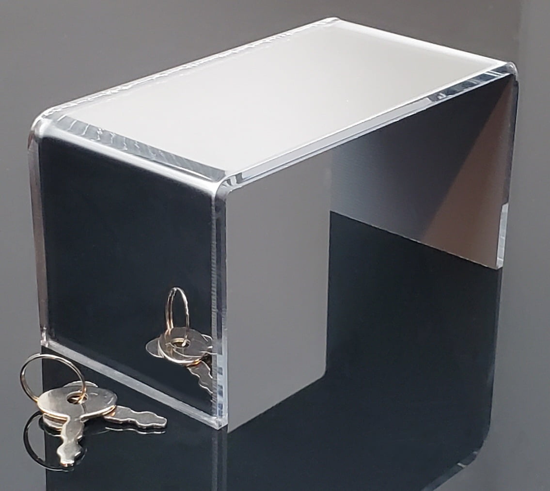 T'z Tagz 6x6x6 Silver Mirror Multi-Use Single Unit Acrylic Showcase ...