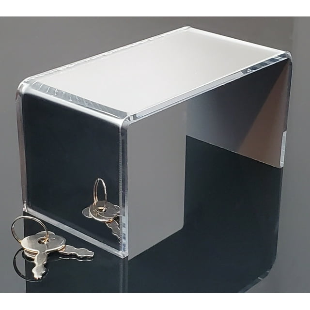 T'z Tagz 7x7x2 Silver Mirror Multi-Use Single Unit Acrylic Showcase ...