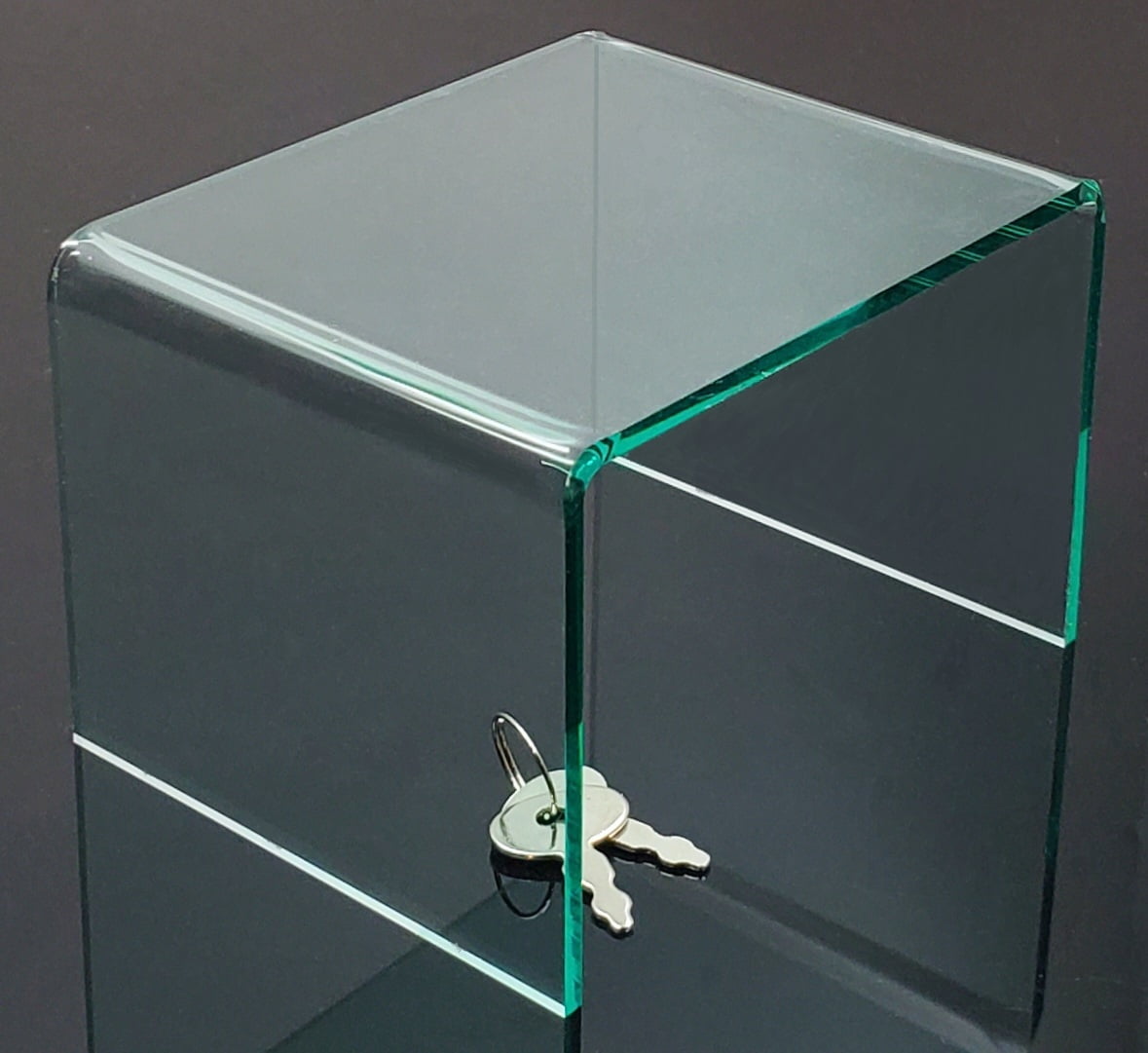 T'z Tagz 9x6x2 Glass Green Multi-Use Single Unit Acrylic Showcase Riser ...