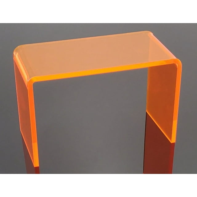 T'z Tagz 9x6x4 Neon Orange Multi-Use Single Unit Acrylic Showcase ...