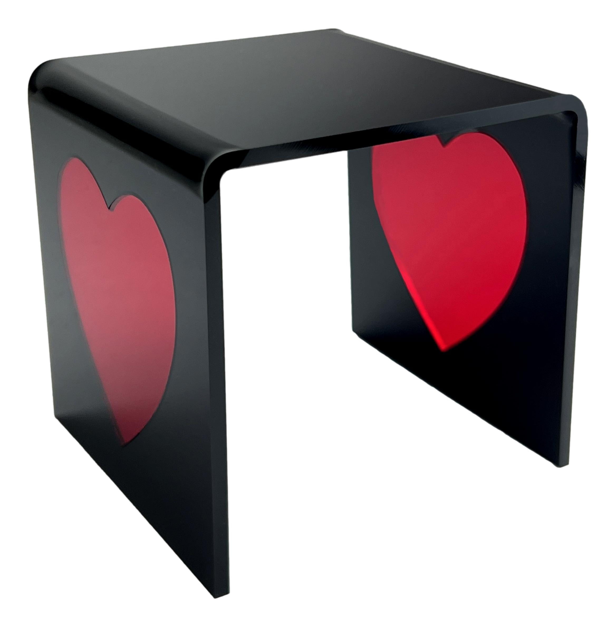 T'z Tagz Acrylic Custom-Made Collectible Showcase Heart Riser Display ...