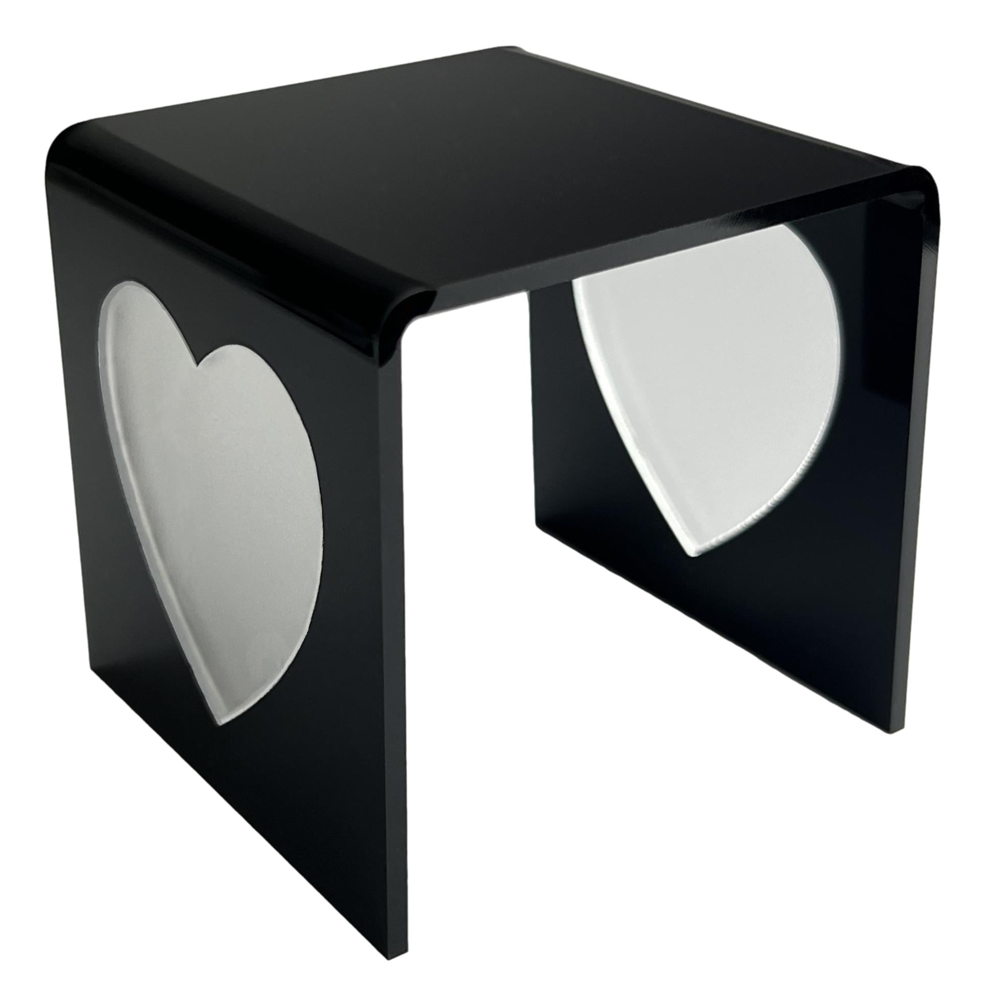 T'z Tagz Acrylic Custom-Made Collectible Showcase Heart Riser Display ...