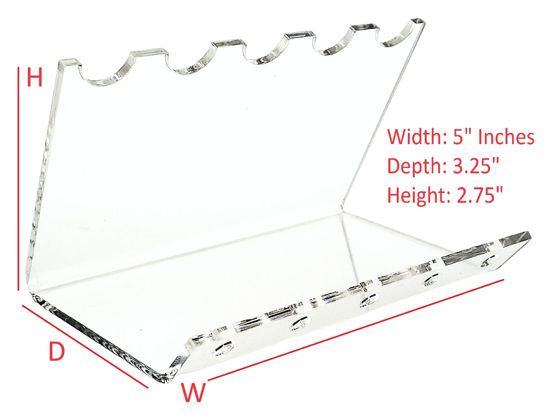 T'z Tagz Brand New Clear Acrylic Pen Holders 5 Slot Display Stands Pack ...