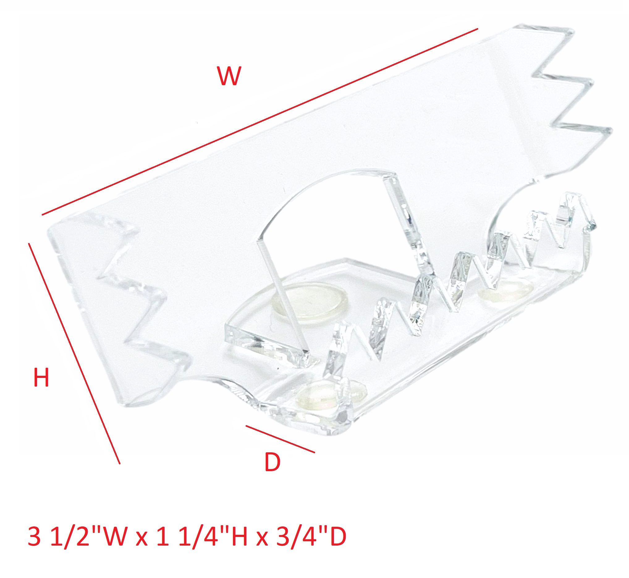 T'z Tagz Clear Acrylic Custom Business Card Holders Desktop Display ...