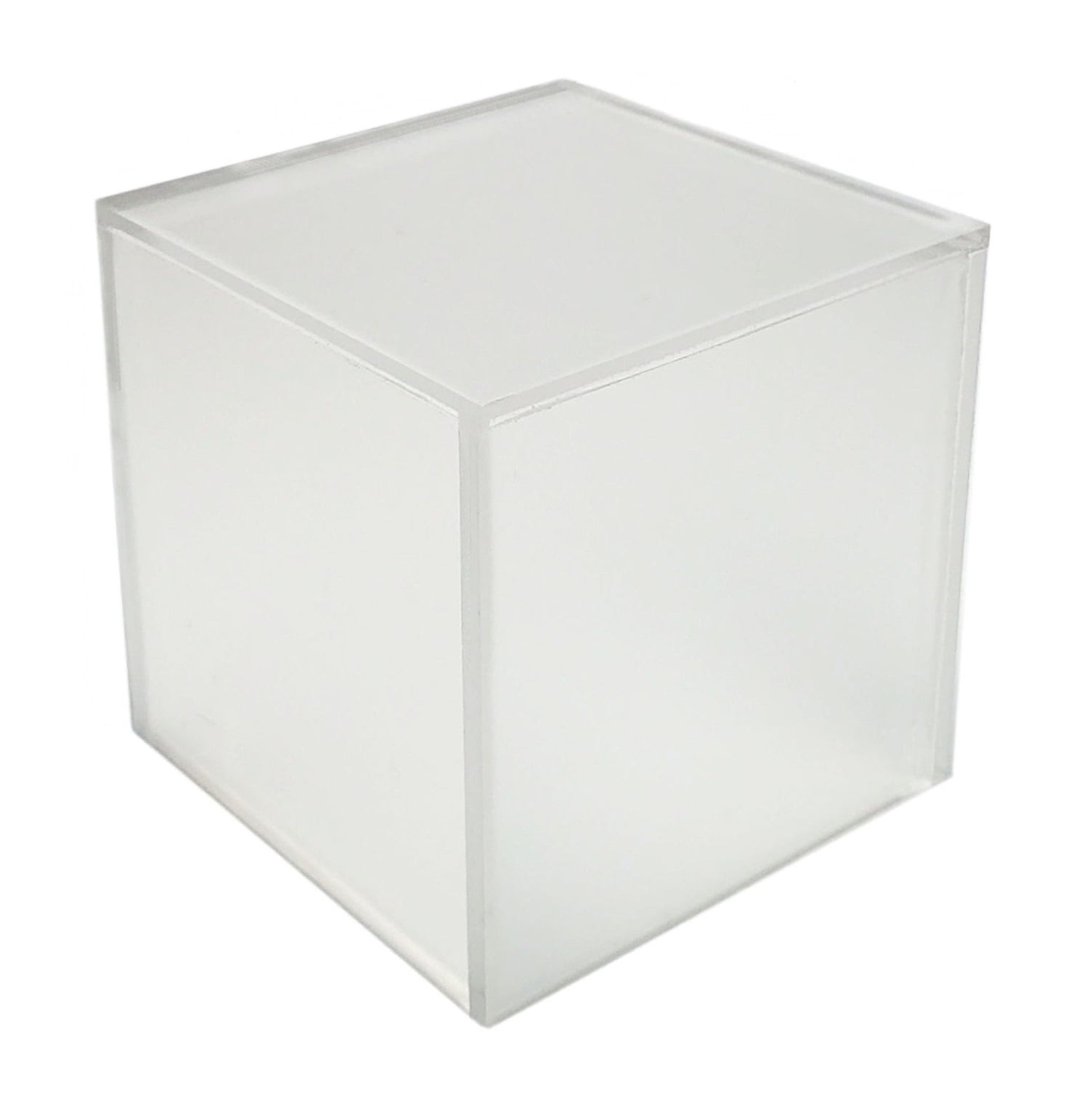 T'z Tagz New 2x2x2 Frosted White Acrylic Display Riser Box Cube ...