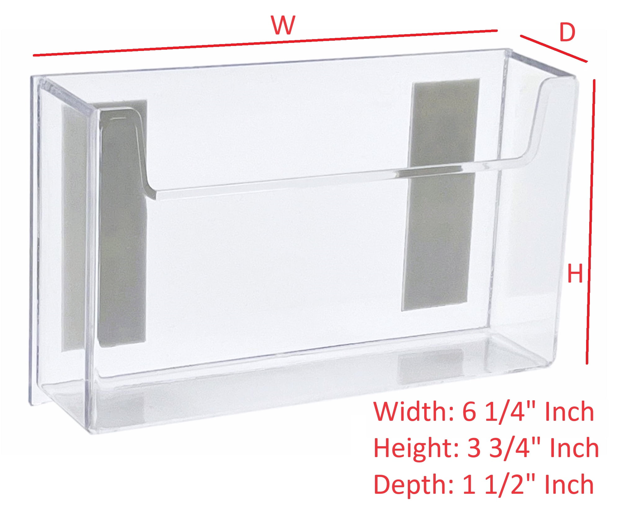 T'z Tagz Clear 6x4 Inch Wall Mount Postcard Holder for Display and ...