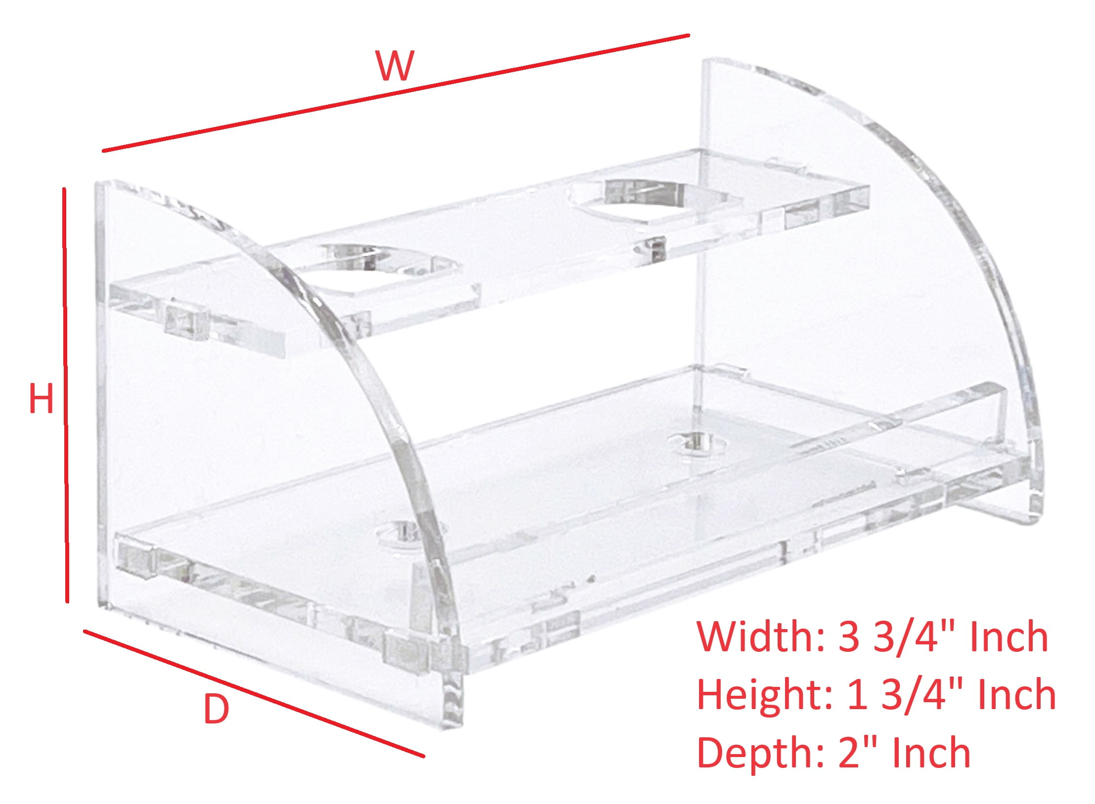 T'z Tagz New Clear Acrylic Custom-Made Business Card Display with 2 Pen ...