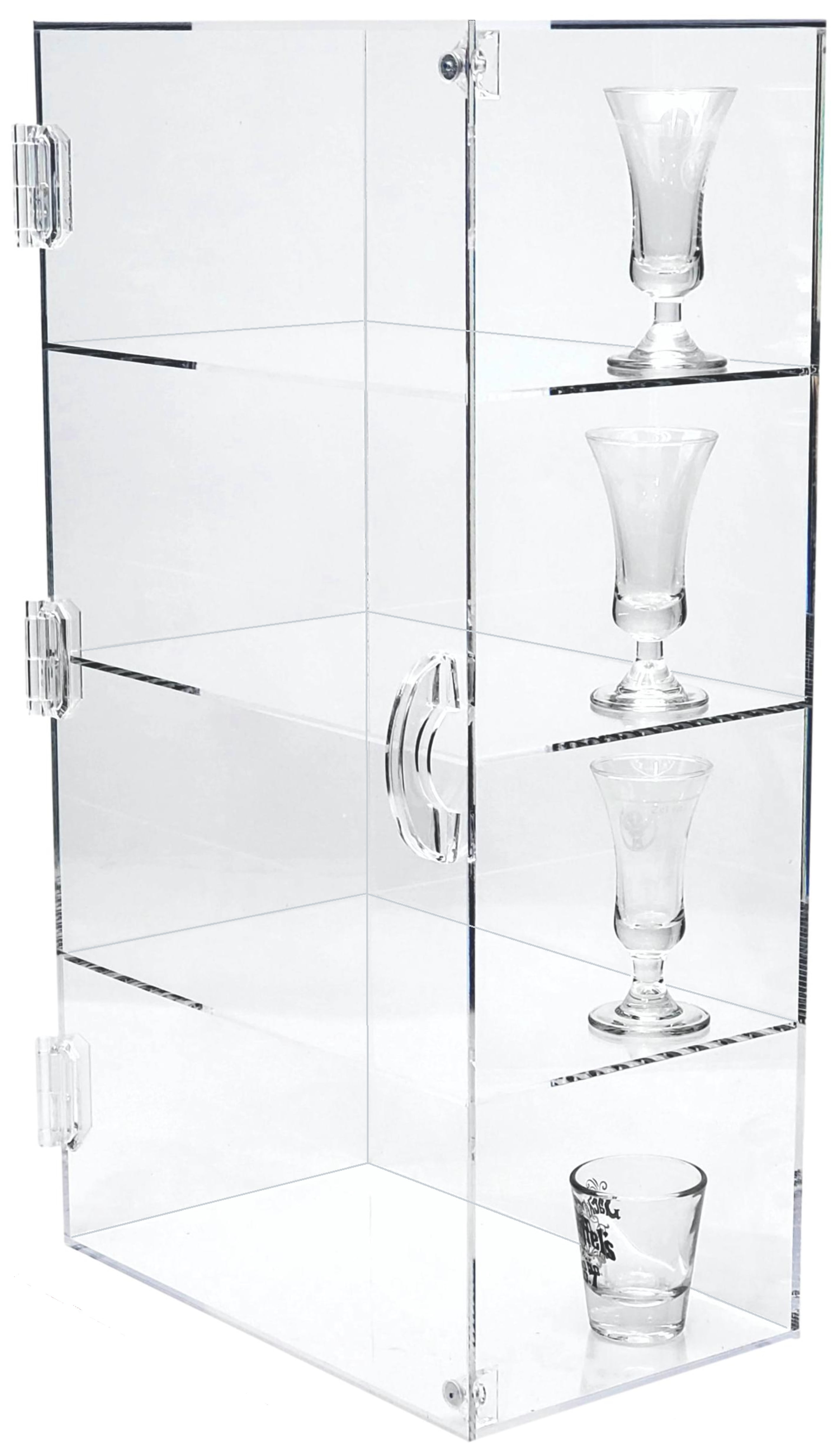 T'z Tagz New Acrylic Display Case Clear Plastic Counter Cabinet ...