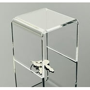 T'z Tagz New 2x2x1.5 Black Acrylic Display Tray Riser Box Cube Pedestal ...