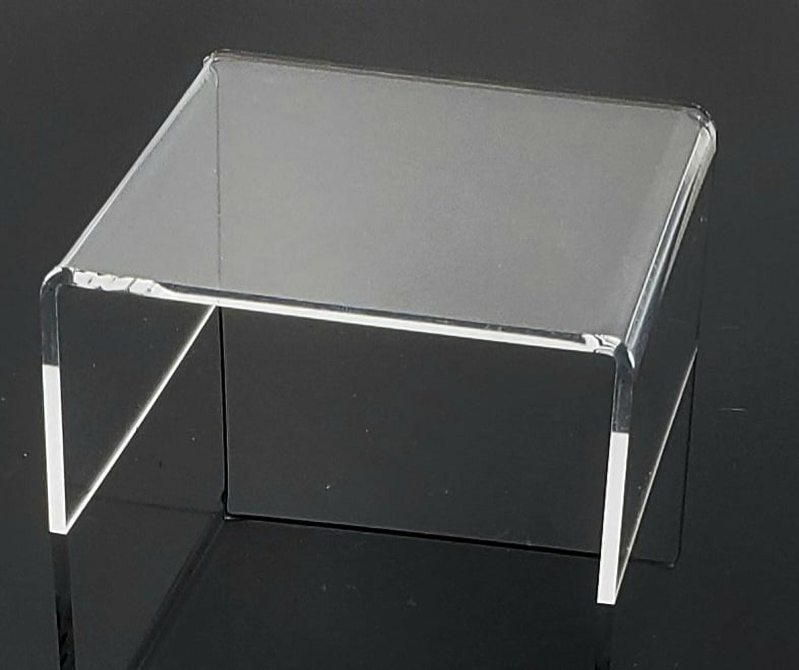 T'z Tagz Rare Single Unit 6x3x4 Small Acrylic Riser Display Holders (Clear) - Walmart.com