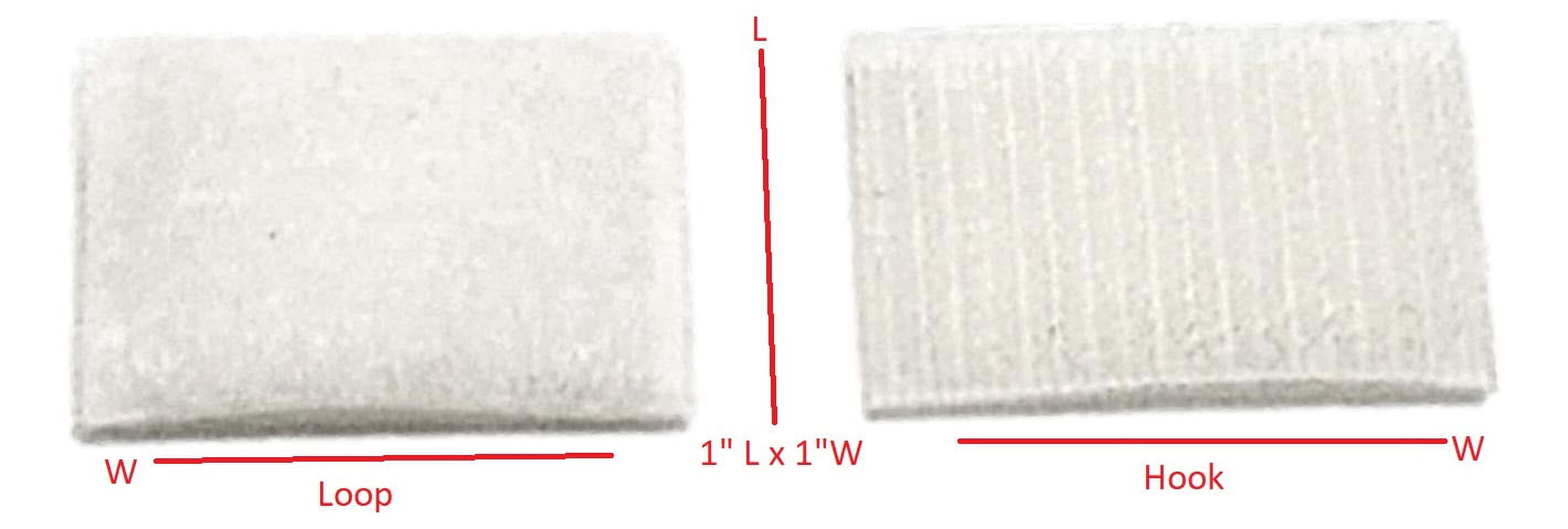 T'z Tagz White 1x1 Inch Self-Adhesive Hook and Loop Mounting Fastener ...