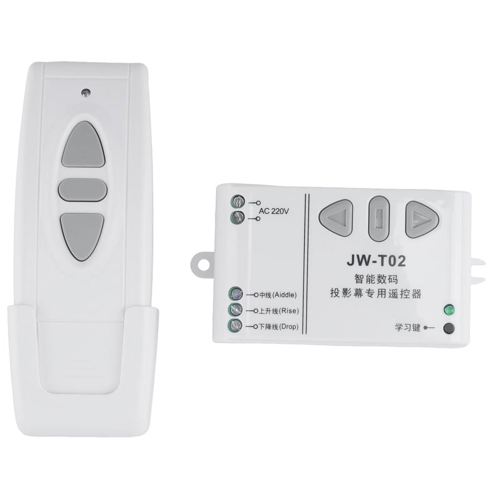 -T02 Wireless Remote Control +315Mhz Front Controller for Electric Projector Screens Electric ...
