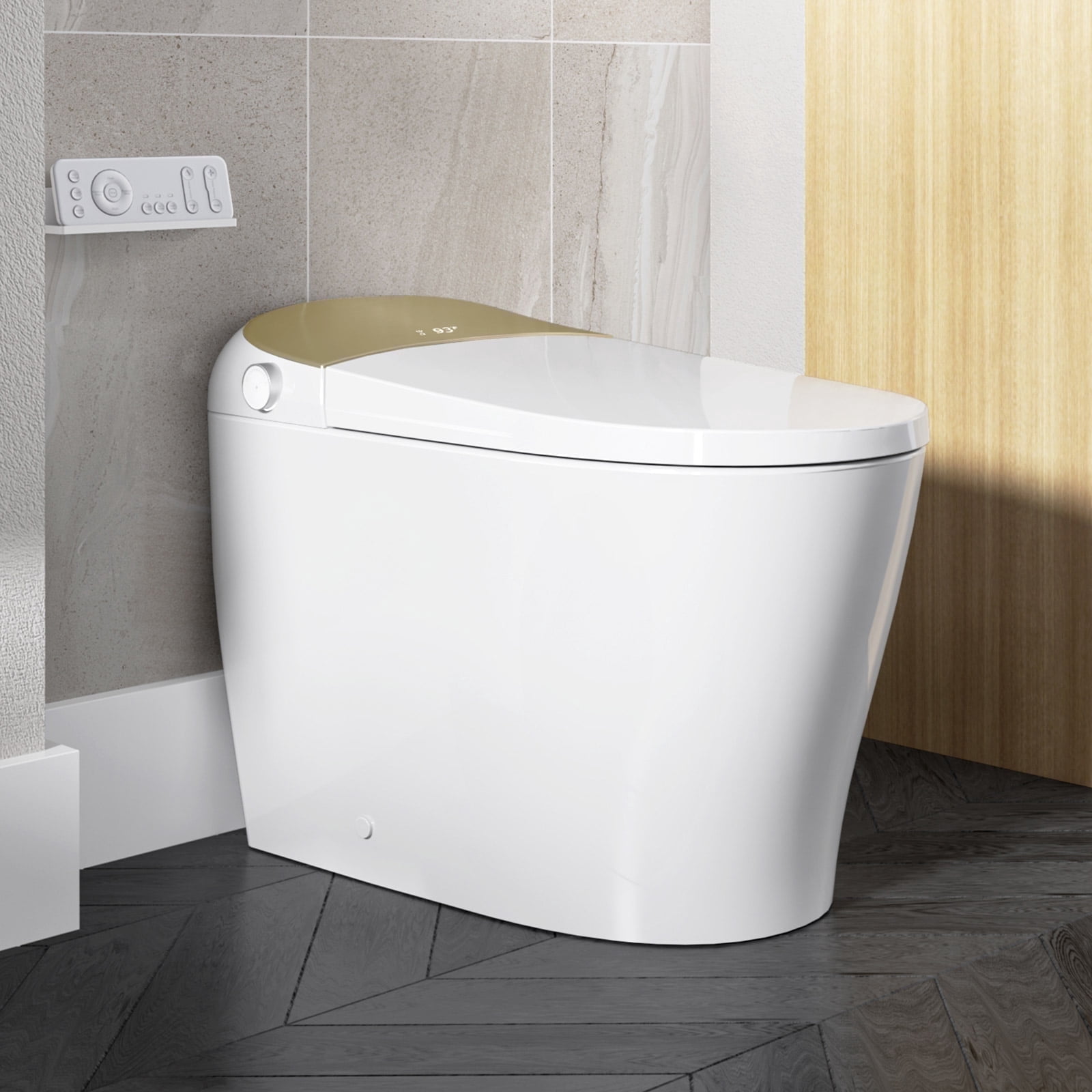 Acdanc Smart Toilet with Built-In Bidet, Heated Seat, Auto Flush ...