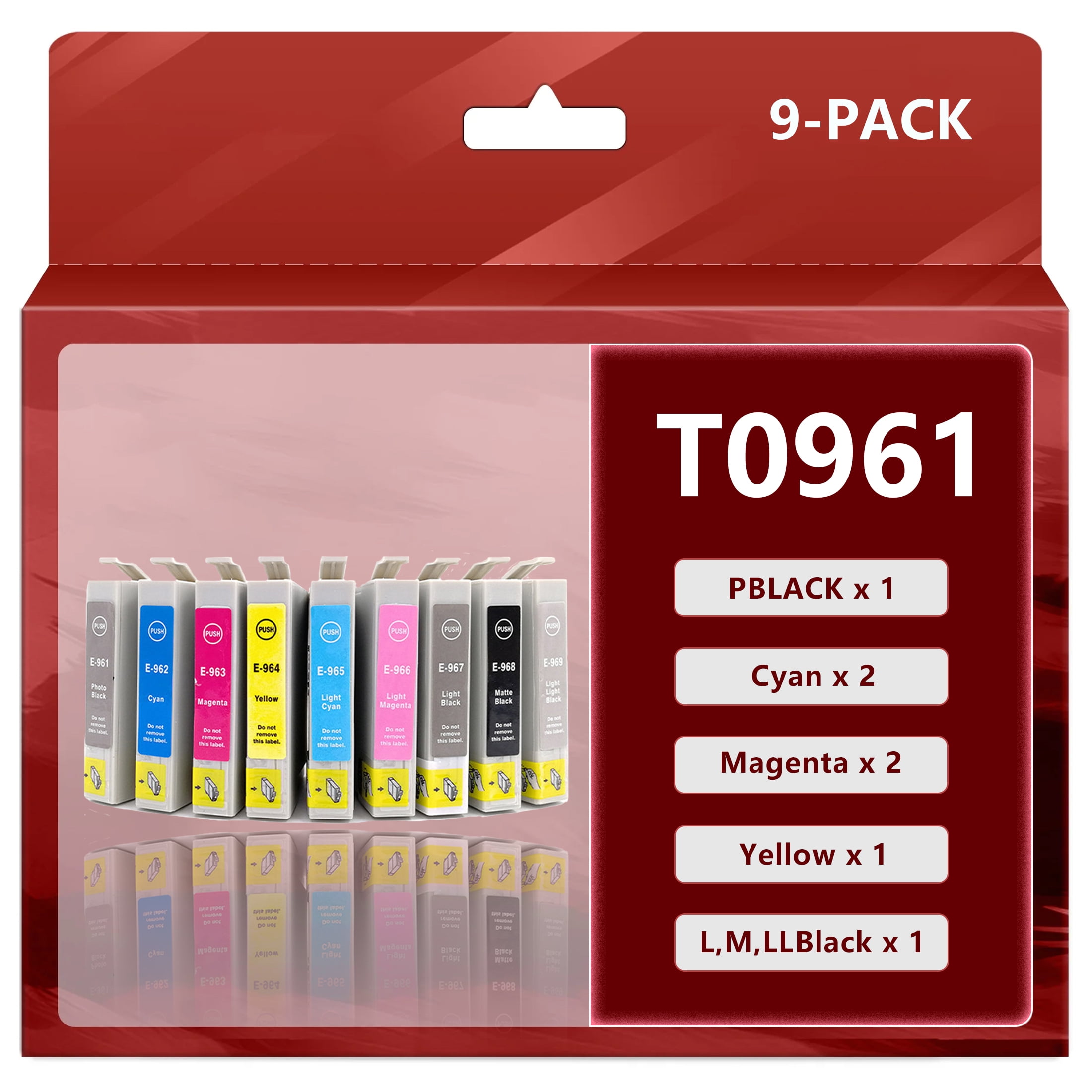 T0961 Ink Cartridge for EPSON T0961 T0962 T0963 T0 T0965 T0966 T0967 ...