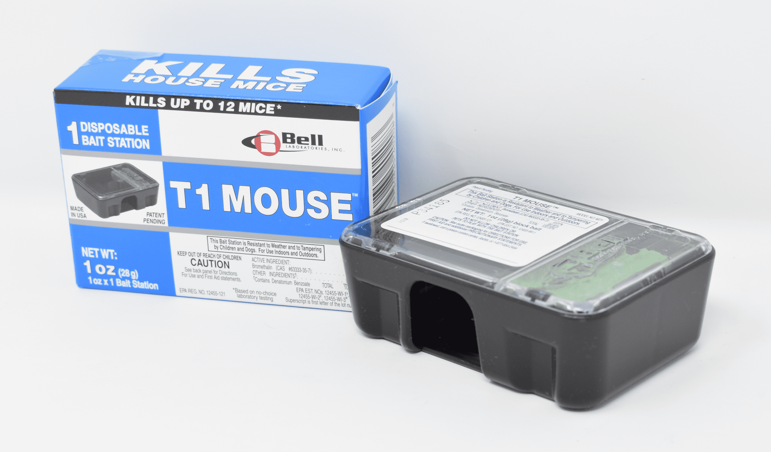 T1 Mouse Disposable Bait Station- 1 Case (24 Bait Stations) by Bell ...