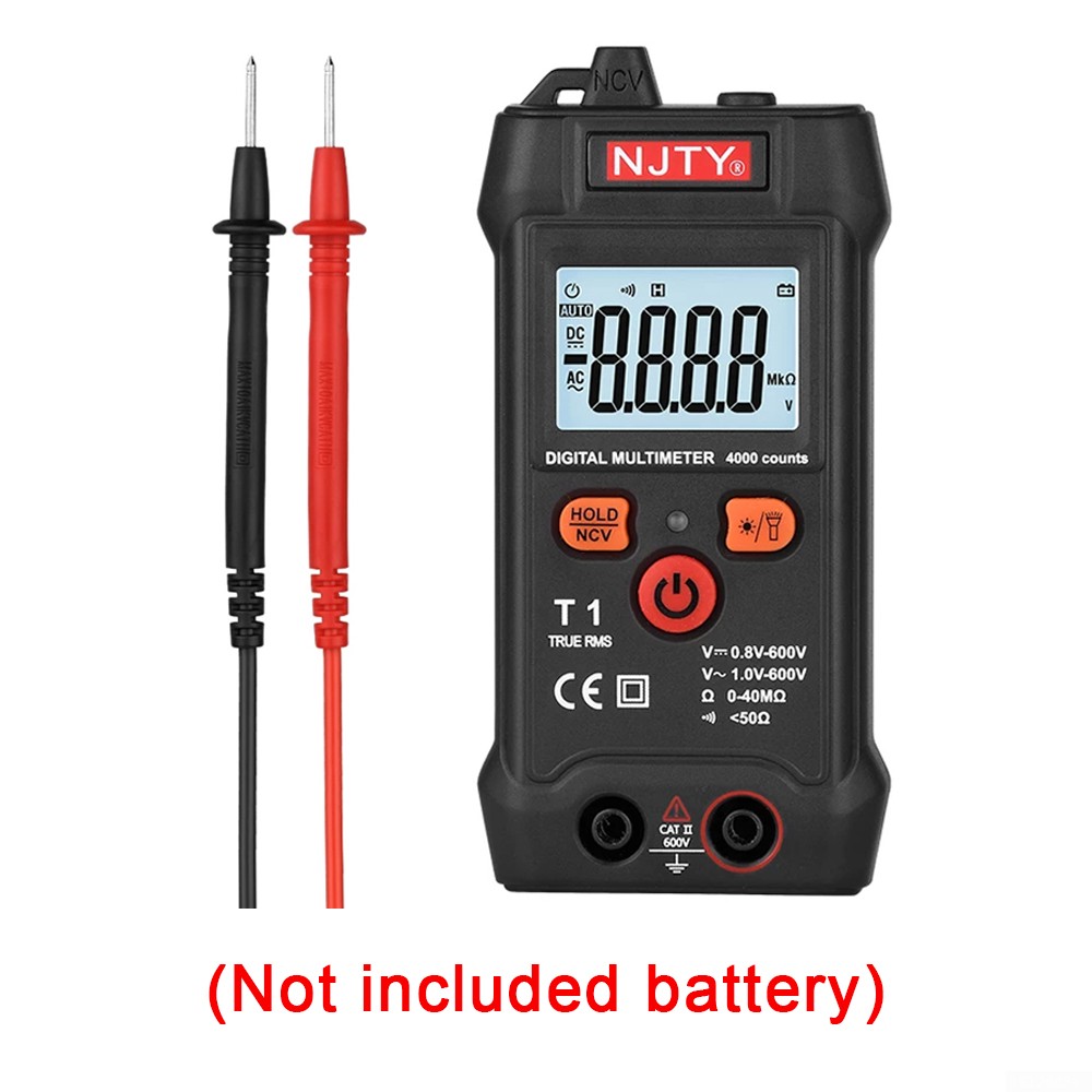 T1 Portable Digital Multimeter Backlight Voltmeter Handheld LCD Digital ...
