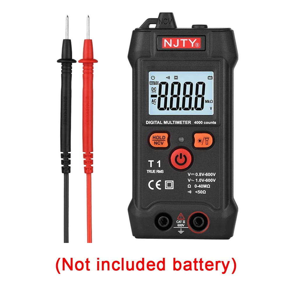 T1 Portable Digital Multimeter Backlight Voltmeter Handheld LCD Digital ...