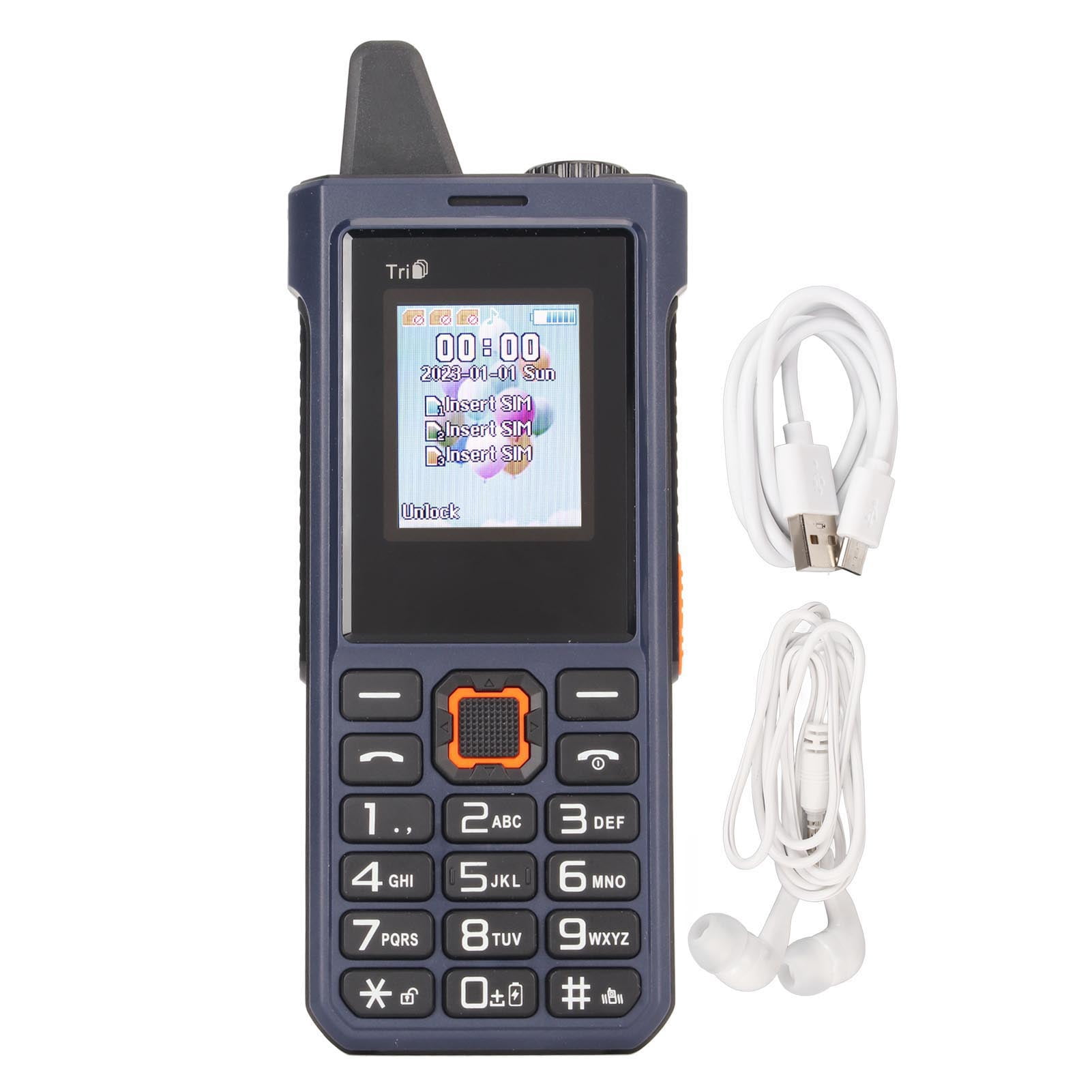 T1 Rugged Phone for Elderly Big Button 2.0in Senior Basic Phone High ...