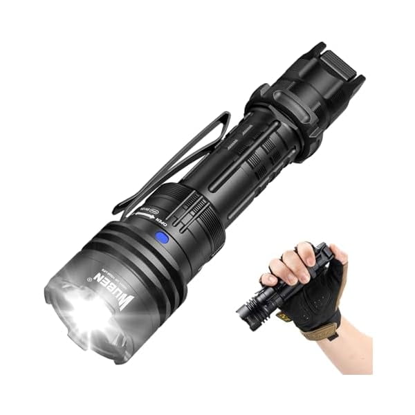 T1 Tactical Flashlights 2000 High Lumens, Rechargeable Flashlight 498 ...