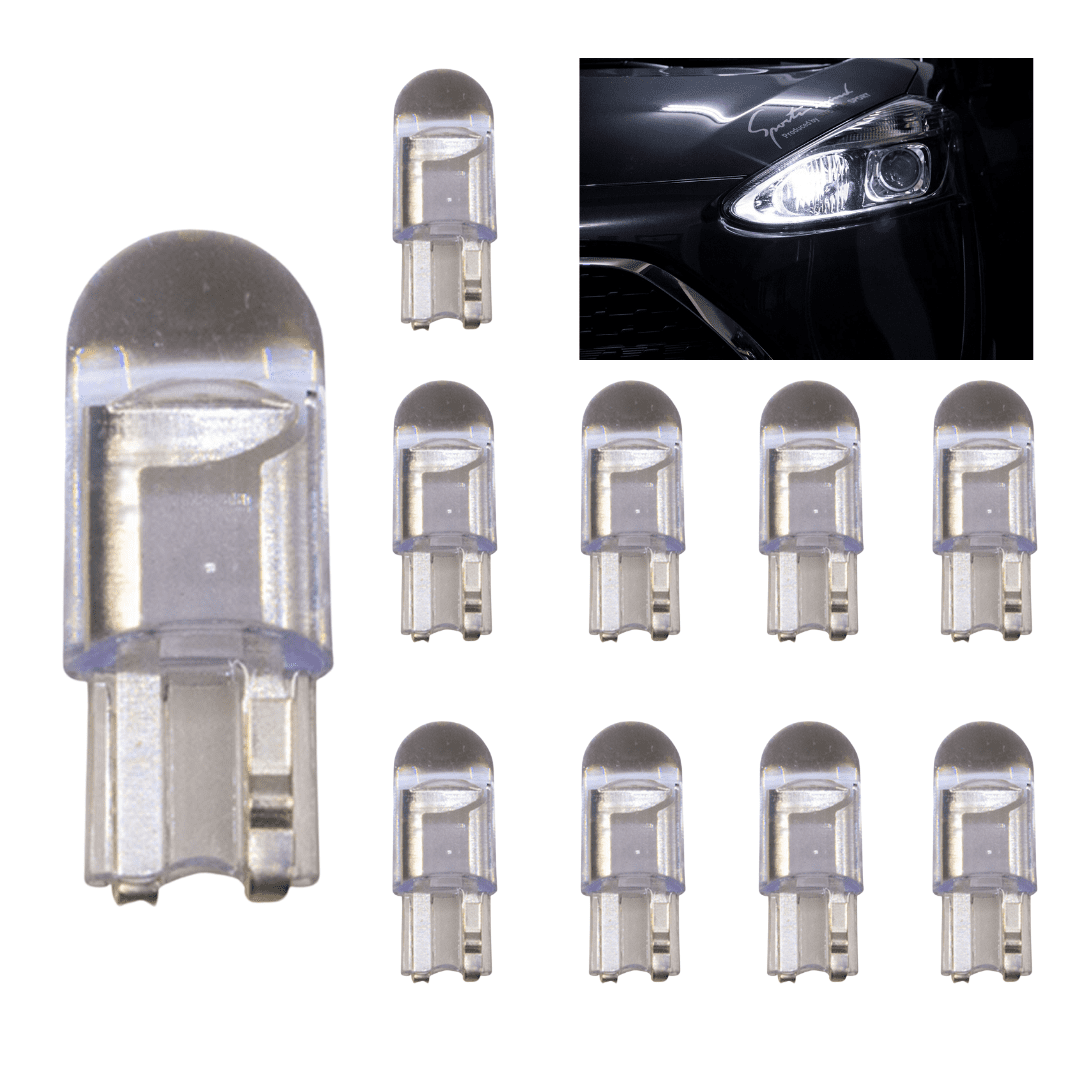 T10 194 LED Light Bulb White 6000K 168 2825 W5W T10 Wedge COB Bulbs ...