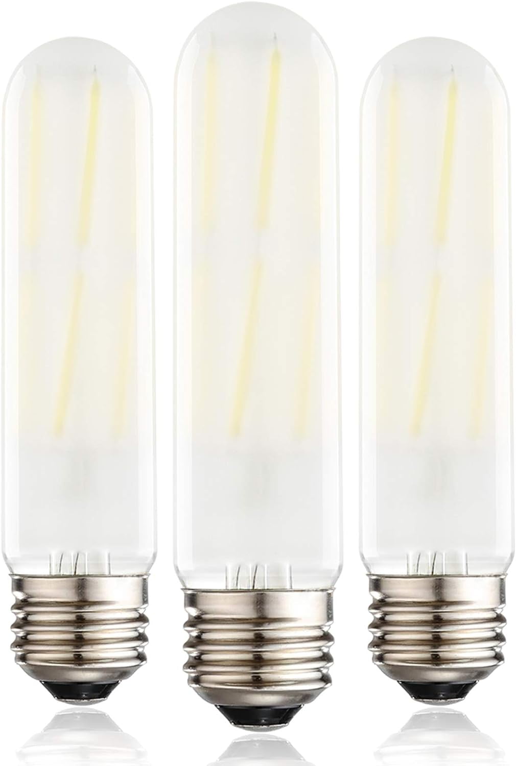 T10 Frosted LED Bulbs,6W LED Tubular Edison Bulbs 60 Watt Equivalent ...