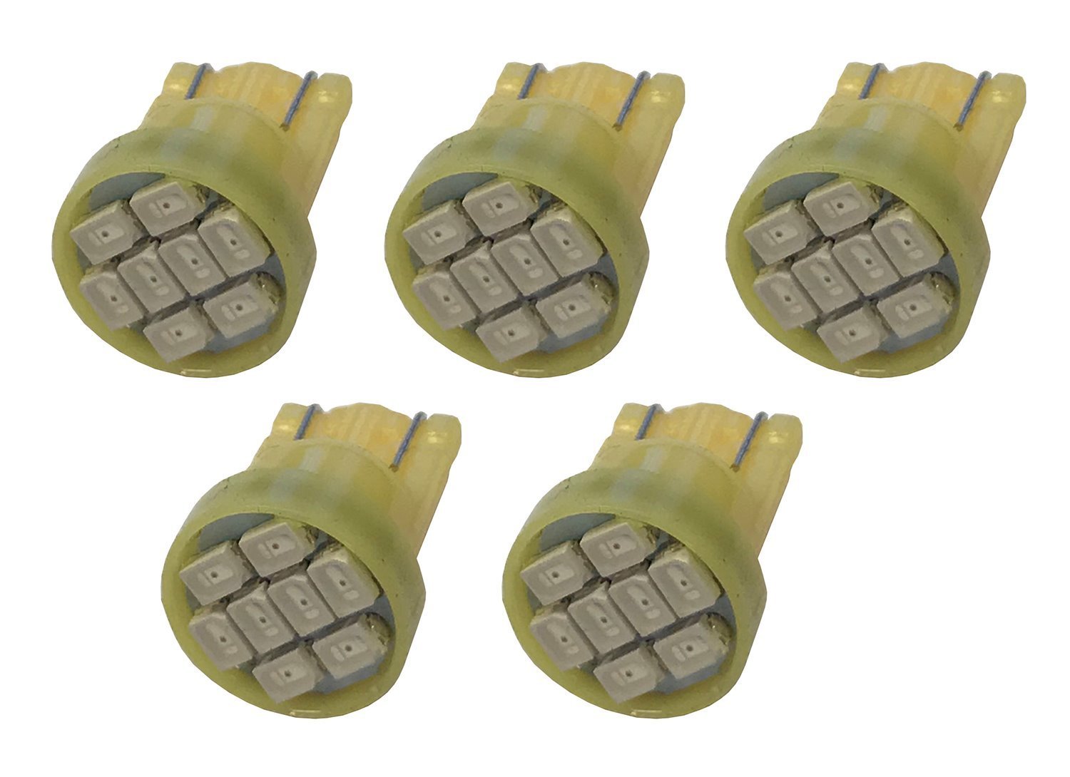 T10 LED Amber Bulbs 5 Pack - Walmart.com