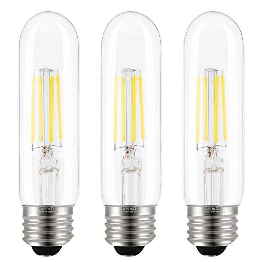 T10 LED Bulbs Daylight 4000K LED Tubular Edison Light Bulbs 4W Dimmable ...