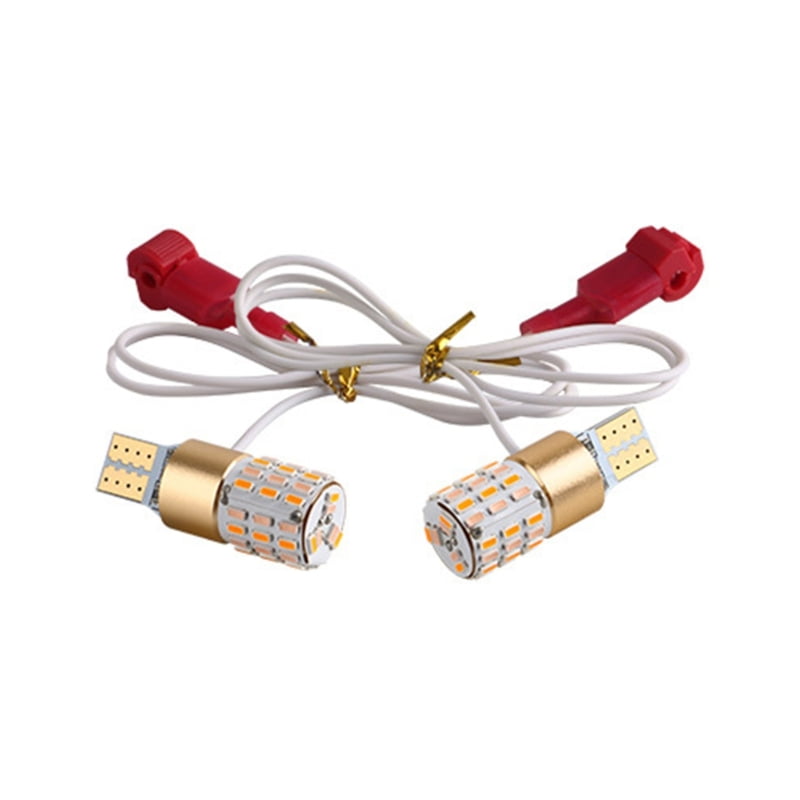 T10 Led W5w Dual Color Side Light Drl Turn Signal Bulbs for Motorbike ...