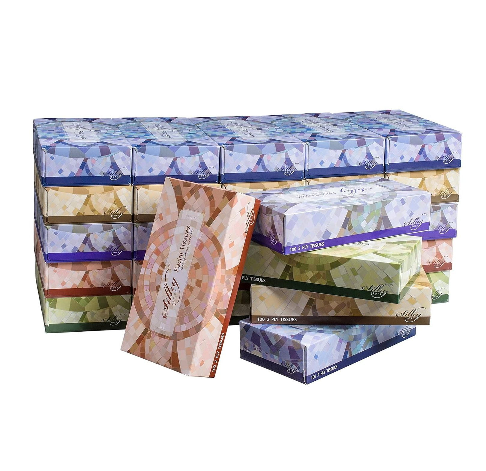 T100VAP Facial Tissues 2-Ply, White - 90 Count (30 Pack) - Soft Facial ...