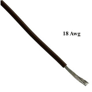 T1016-21-08 - WIRE STRANDED 18AWG 100FT BROWN TC PVC FT1 300V 105C - Walmart.com