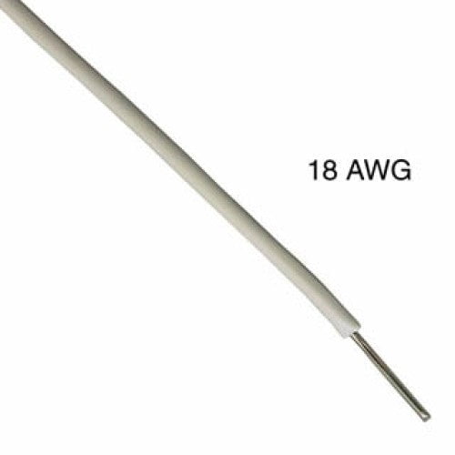 T1057-21-02 - WIRE SOLID 18AWG 100FT WHITE TEW PVC FT1 6V 15C - Walmart.com