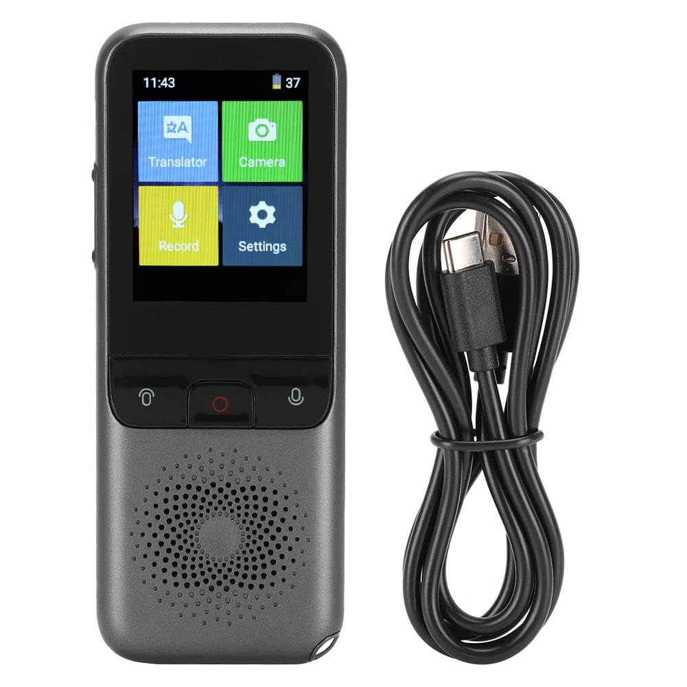 T11 ABS Black Smart Voice Translator 1500mAh Battery Capacity WIFI ...