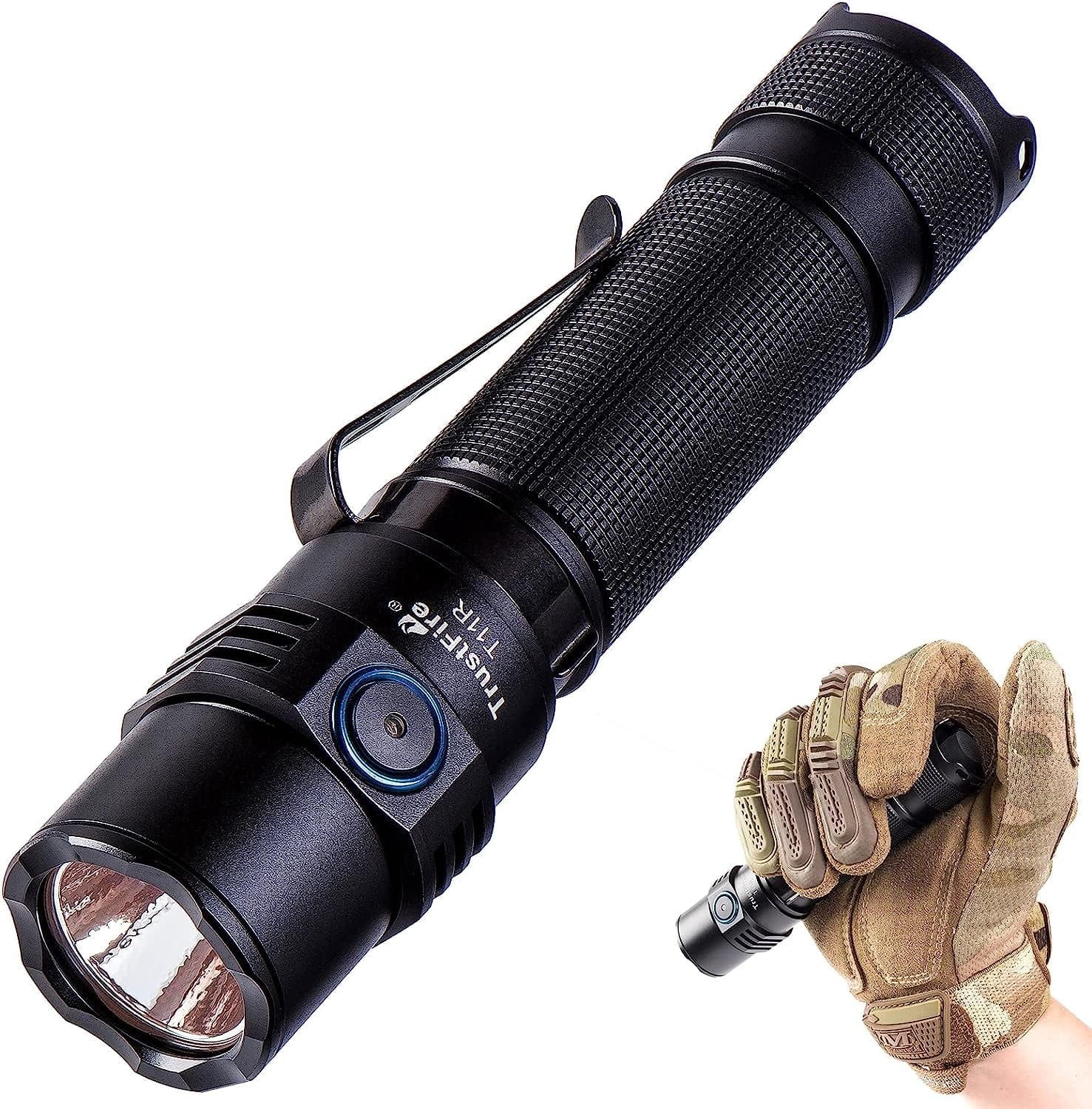 T11R Rechargeable LED Tactical Flashlight, 1800 Lumens, Waterproof ...