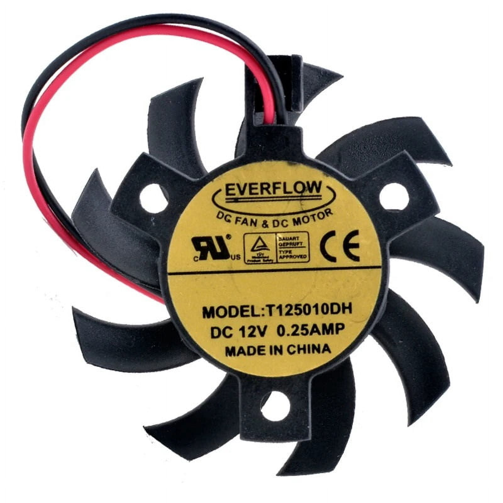 T125010DH diameter 45mm hole pitch 26mm DC12V 0.25A cooling fan ...