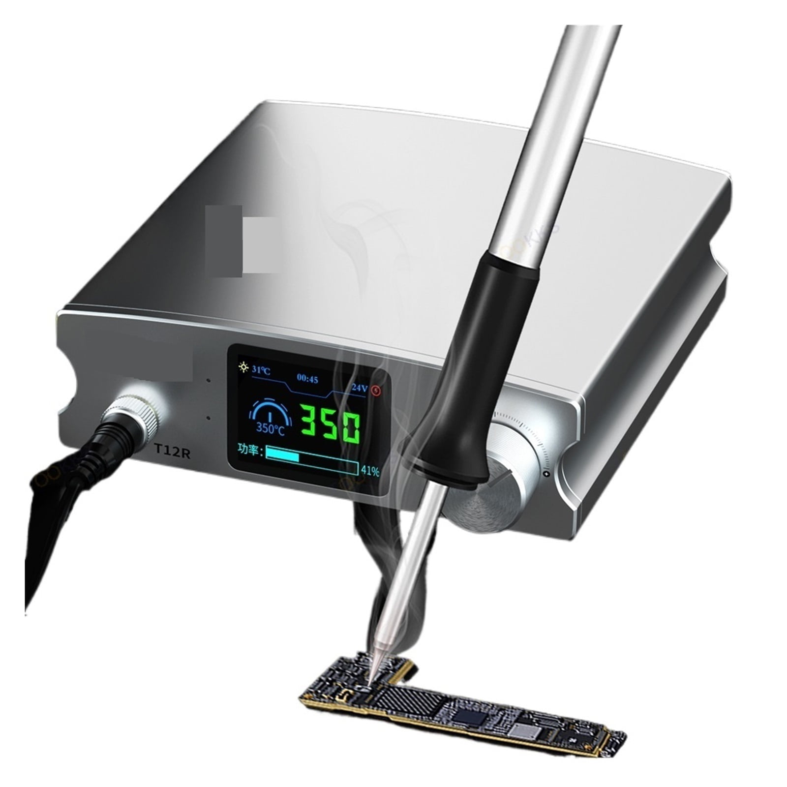 T12R Mini Soldering Station 75W Intelligent Temperature Control For Computer Mobile Phone ...