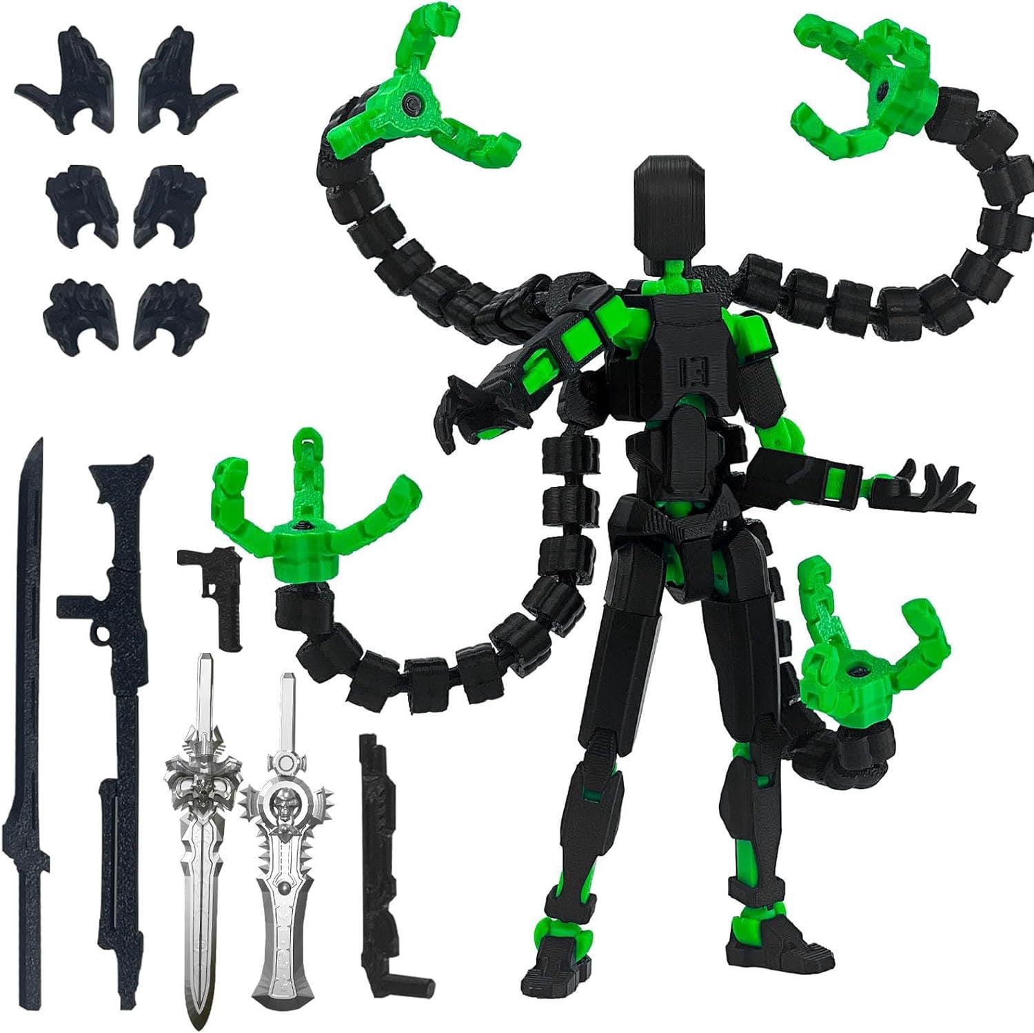 T13 3D Action Figure (Assembly Completed) , T 13 Dummy 13 3D Printed ...