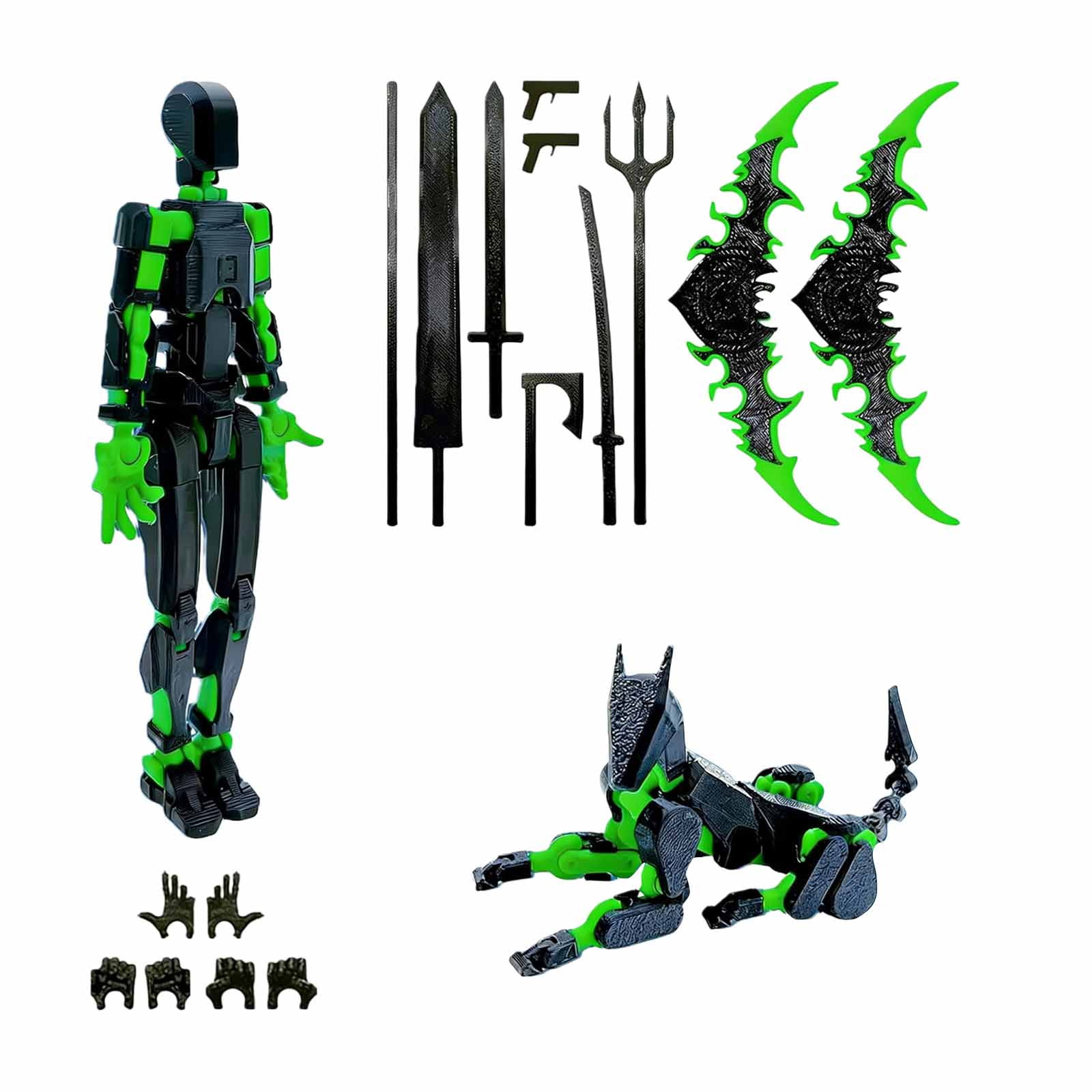T13 3D Action Figure Set (Assembly Completed), 3D Printed Multi-Jointed ...