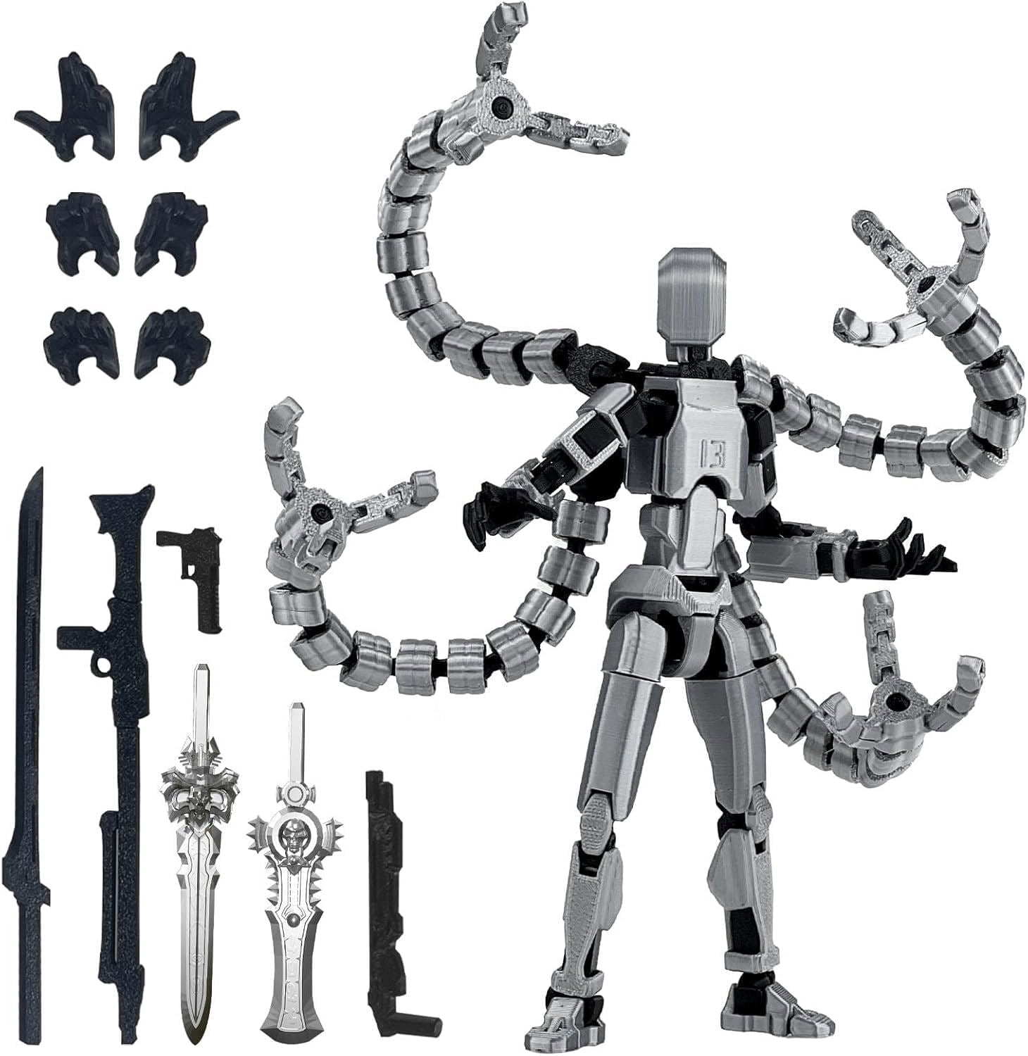 T13 3D Action Figure Set (Assembly Completed),Dummy Robot Titan 13 ...